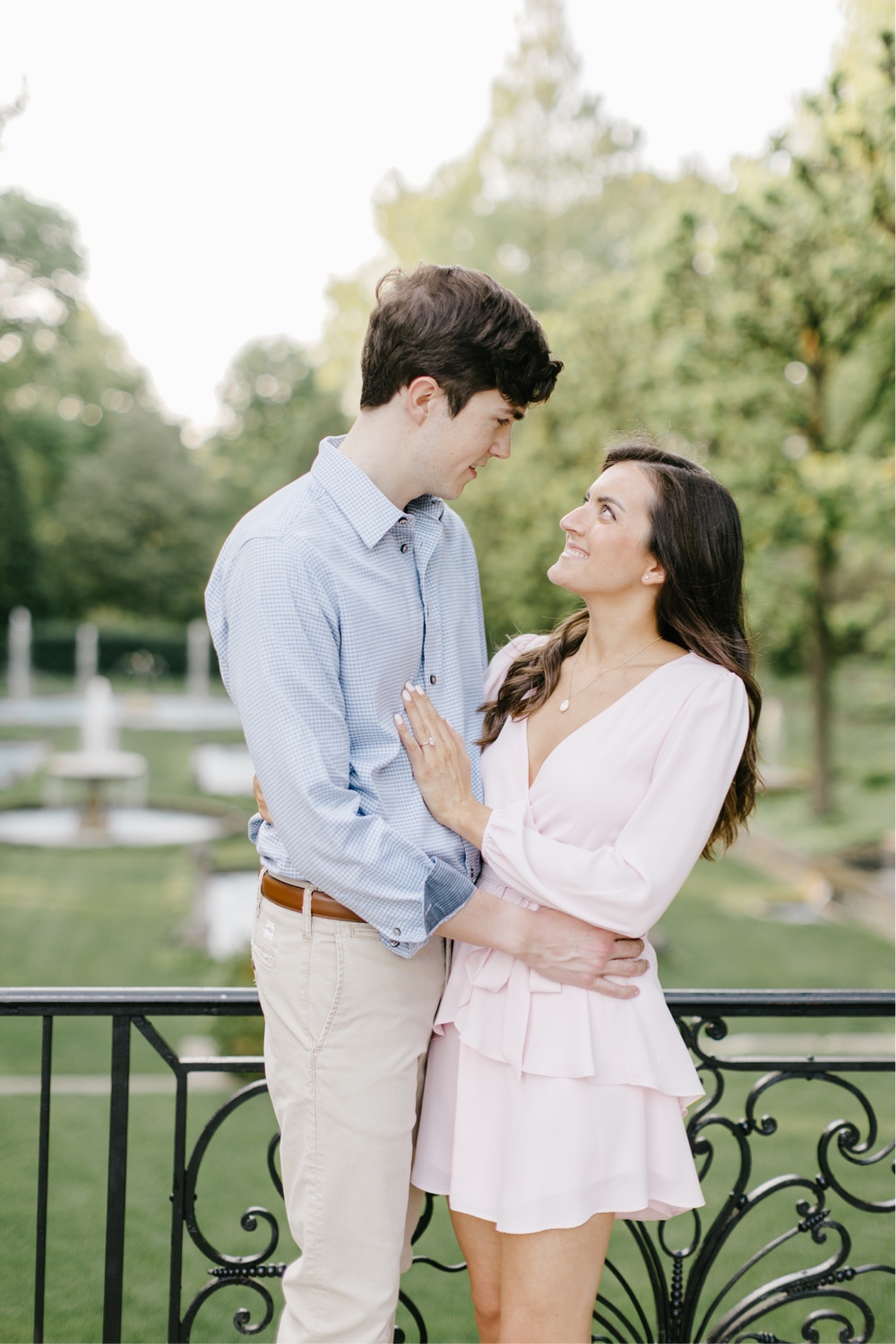 Elena & Trevor | Timeless Spring Engagement Session at Longwood Gardens | Emily Wren Photography ...