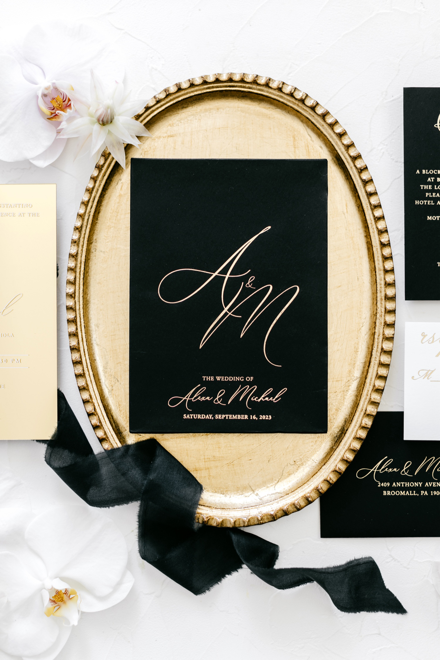 Golden Romance: Alexa & Mike's Stunning Wedding at Water Works | Emily ...
