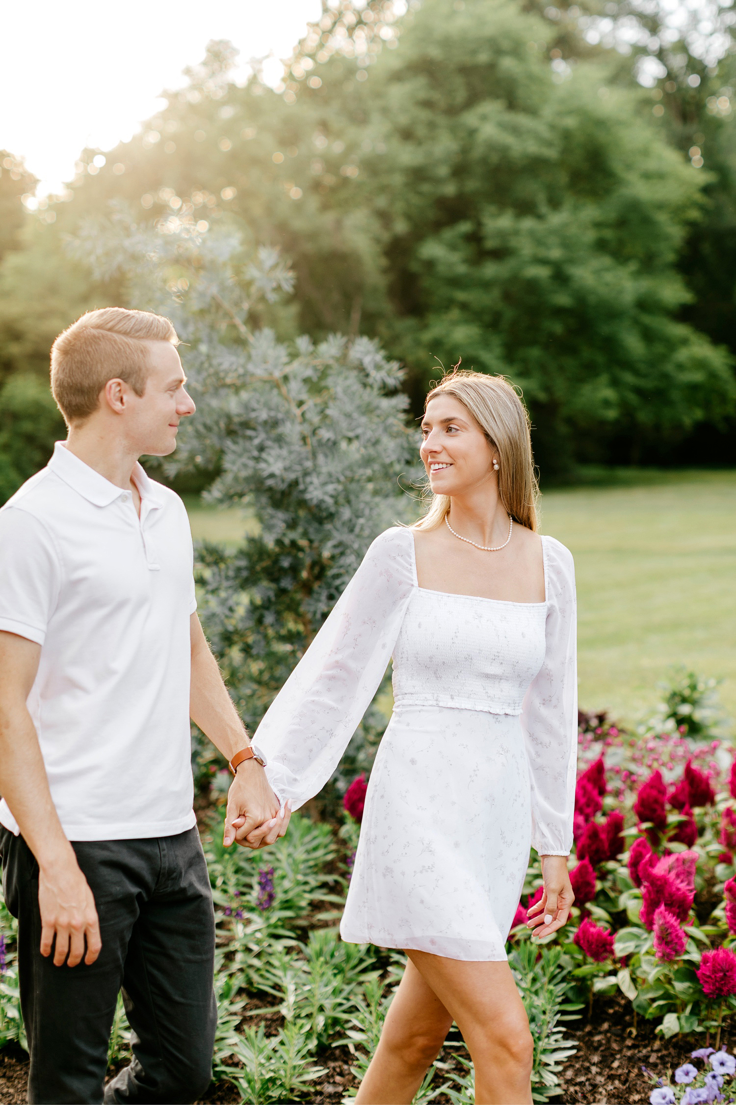 Marissa & Patrick | A Playful Engagement Session at Longwood Gardens ...