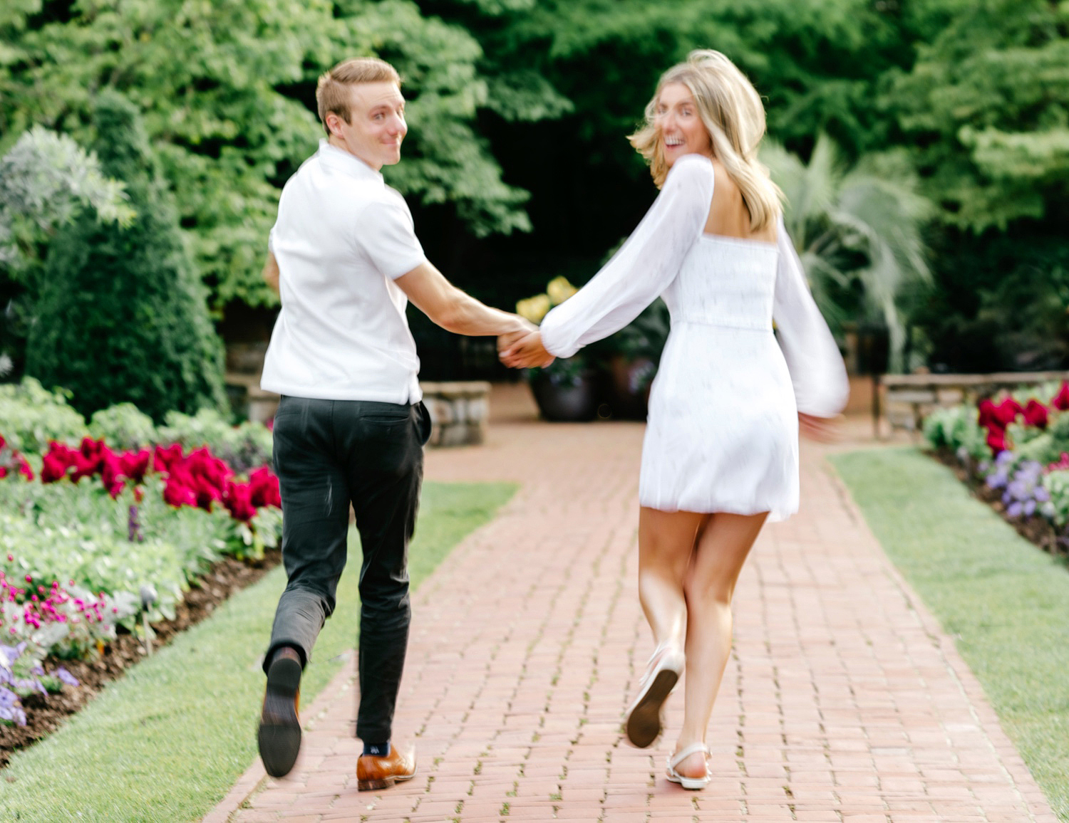 Marissa & Patrick | A Playful Engagement Session at Longwood Gardens ...