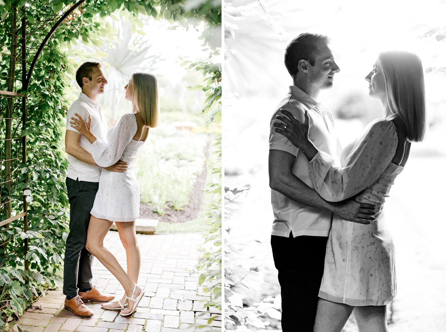 Marissa & Patrick | A Playful Engagement Session at Longwood Gardens ...