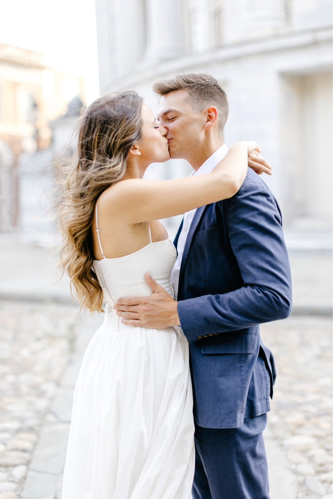 Elena & Parker | Cobblestones & Cocktails, Engagement Photos in Old ...